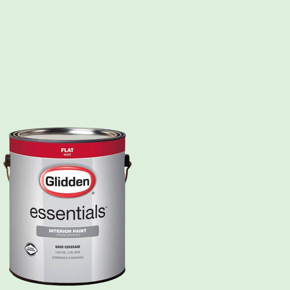 Glidden Essentials 1 gal. #HDGG55 Sublime Lime Flat Interior Paint ...