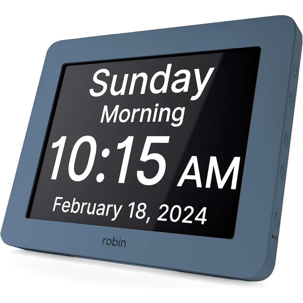 Afoxsos Clock 2024 with Day and Date for Elderly, Clocks for Seniors ...