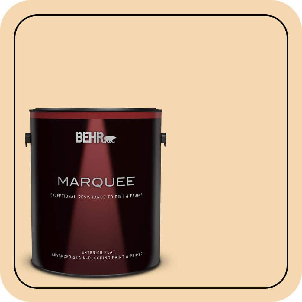 BEHR MARQUEE 1 gal. #330C-3 Clam Chowder Flat Exterior Paint & Primer ...