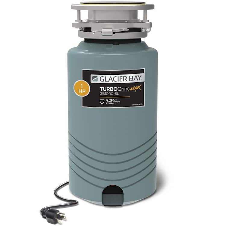Glacier Bay TurboGrind Max 1 hp. Continuous Feed Garbage Disposal with ...
