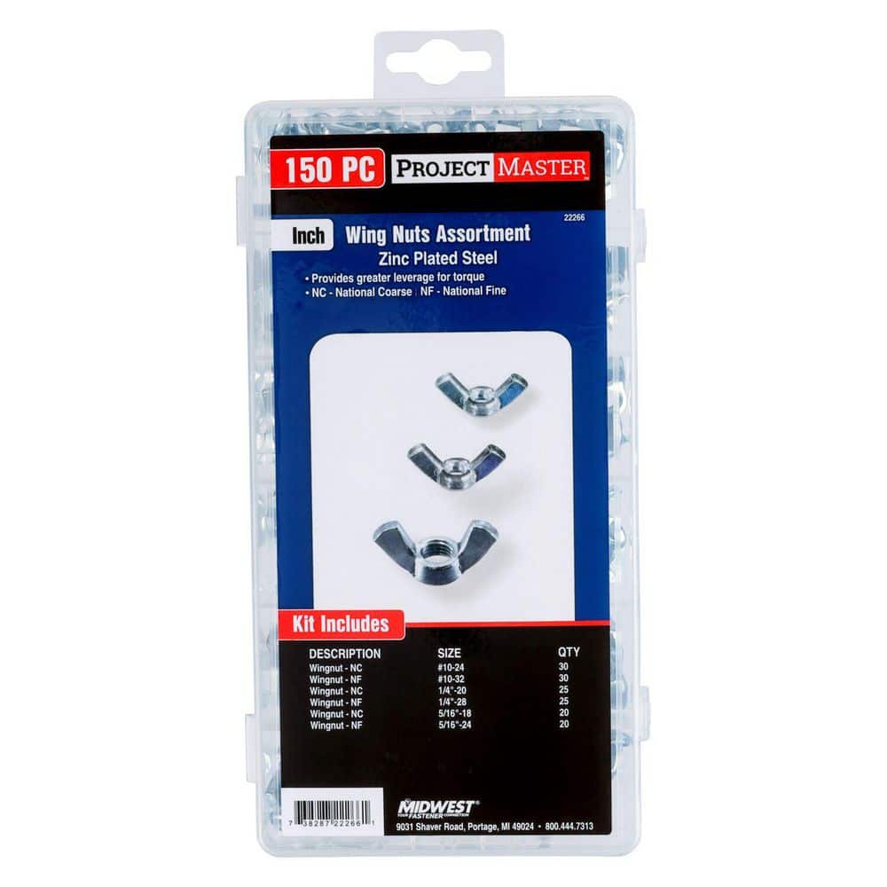 PROJECT MASTER Wing Nut Kit-Inch 22266 - The Home Depot