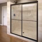 Basco Classic 44 in. x 65-1/2 in. Semi-Frameless Sliding Shower Door in ...