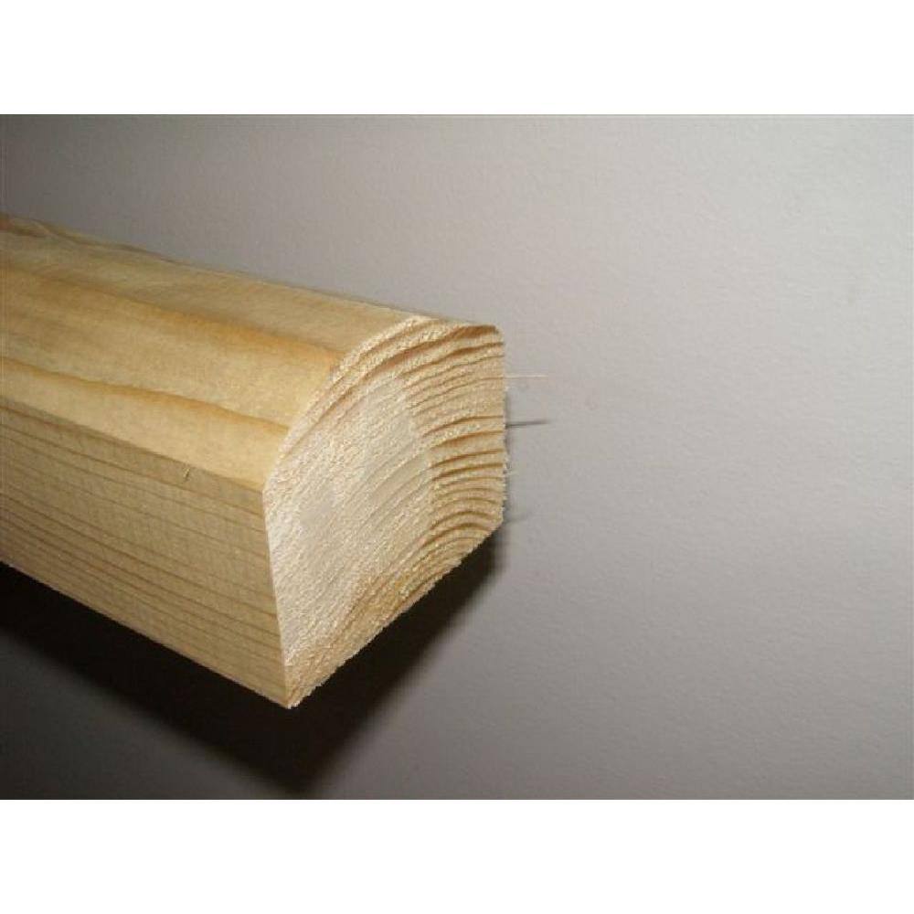 3x4-8' #2&BTR SPF GLACIER LODGE HEWN RUSTIC TRIM 34HEWNTM - The Home Depot