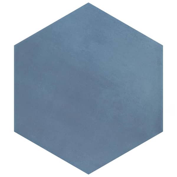 Merola Tile Horizon Hex Azul 7-3/4 in. x 9 in. Ceramic Floor and Wall ...