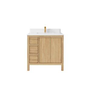 Willow Collections Malibu 36 in. W x 22 in. D x 36 in. H Single Sink ...