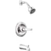 Delta Foundations 1-Handle Tub and Shower Faucet Trim Kit in Chrome ...