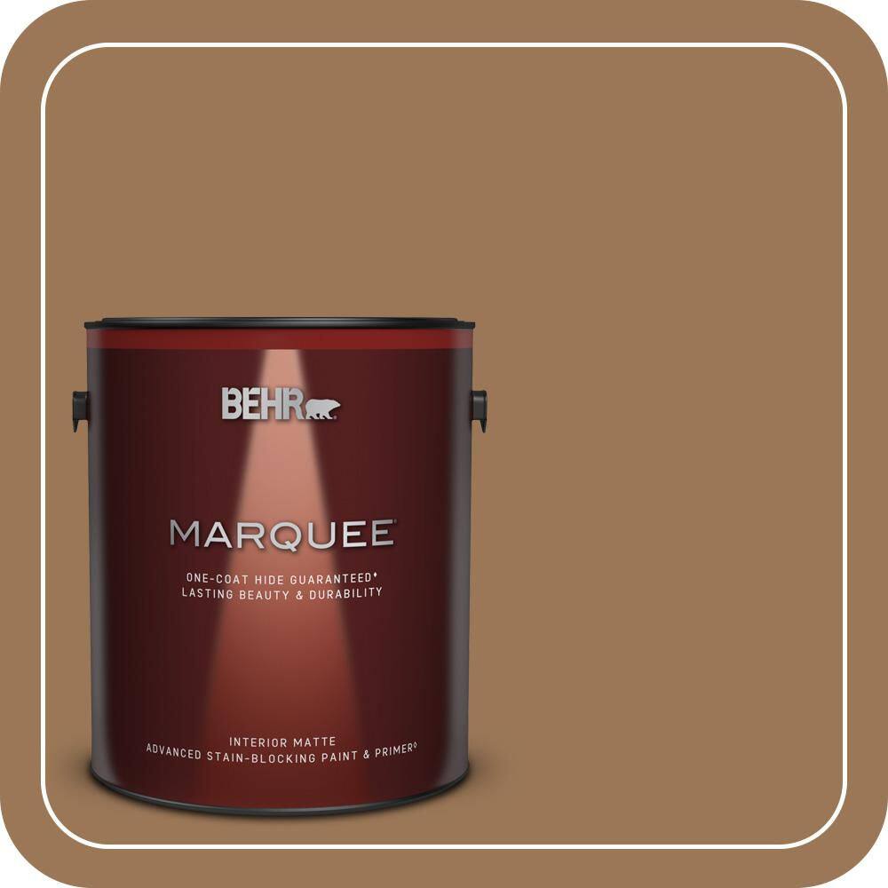 BEHR MARQUEE 1 gal. #PPU4-02 Coco Rum Matte Interior Paint & Primer ...
