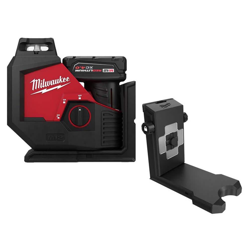 Milwaukee M12 12-Volt Lithium-Ion Cordless Green 125 ft. 360-Degree ...