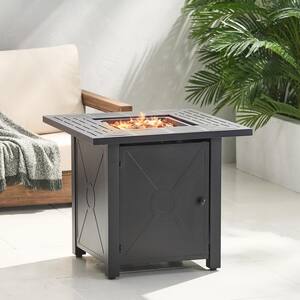 Outdoor 28 in. Portable Propane Fire Pit Table with Quick Connect Joint ...