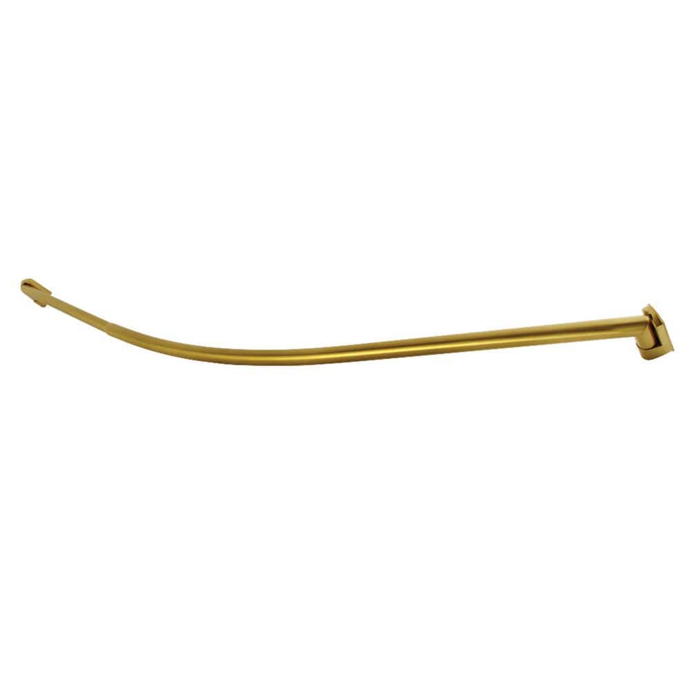 Kingston Brass Edenscape 60" to 72" Adjustable Curved Shower Curtain ...