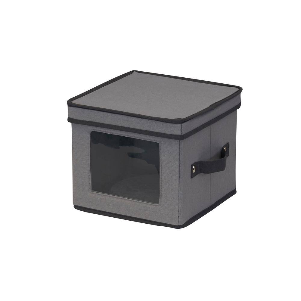 HOUSEHOLD ESSENTIALS China Plate Storage Box, Salad Plate Storage in ...