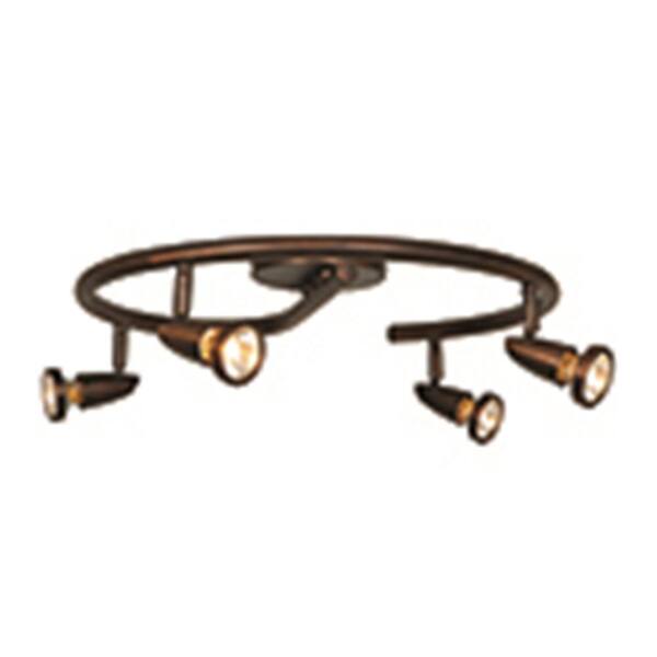 Access Lighting Mirage 4-Light 18 in. Bronze LED Flush Mount ...