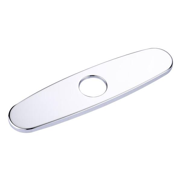 ALEASHA 10 in. Escutcheon Plate in Chrome AL-6G08C - The Home Depot