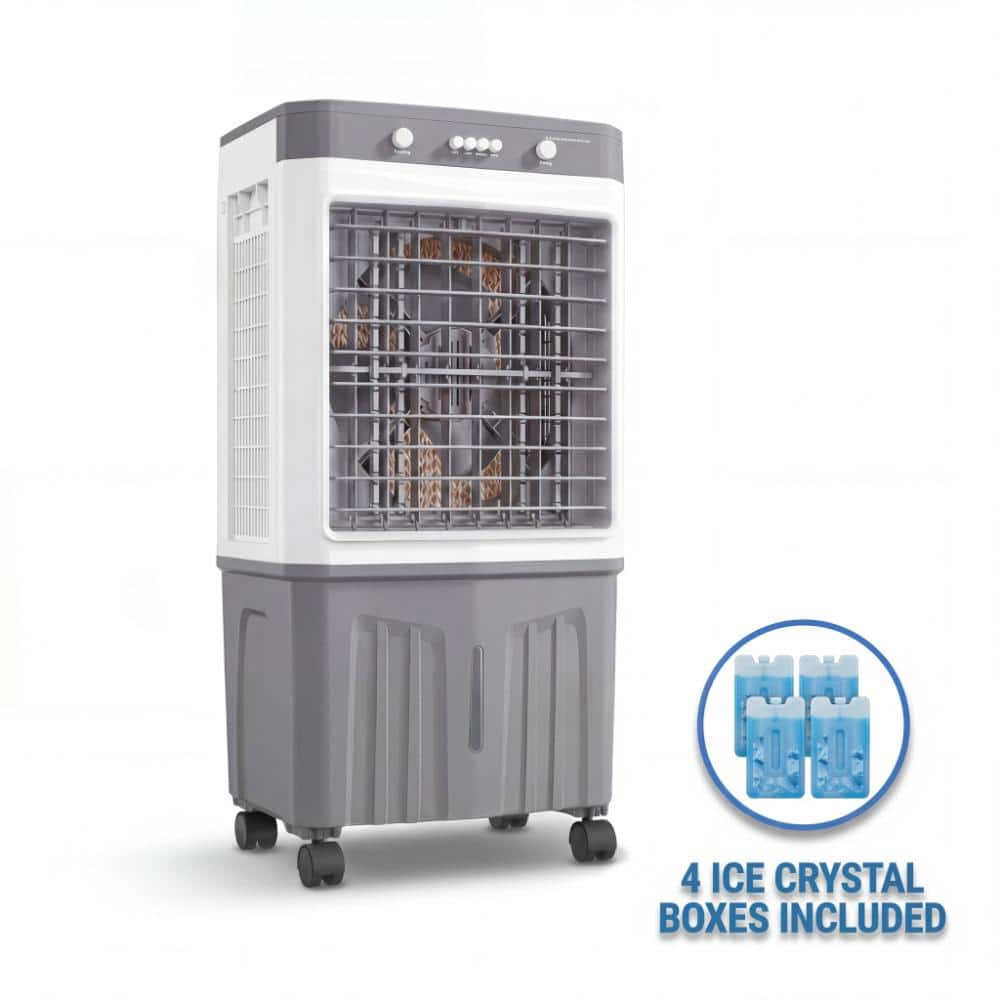 FUFU&GAGA Portable Swamp Cooler 700 CFM 3-Speed Portable Evaporative ...