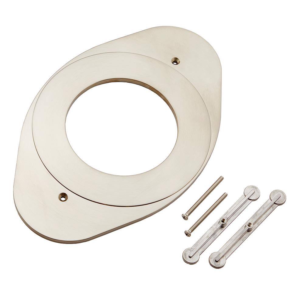 Everbilt Tub and Shower Smitty Remodeling Plate in Brushed Nickel ...