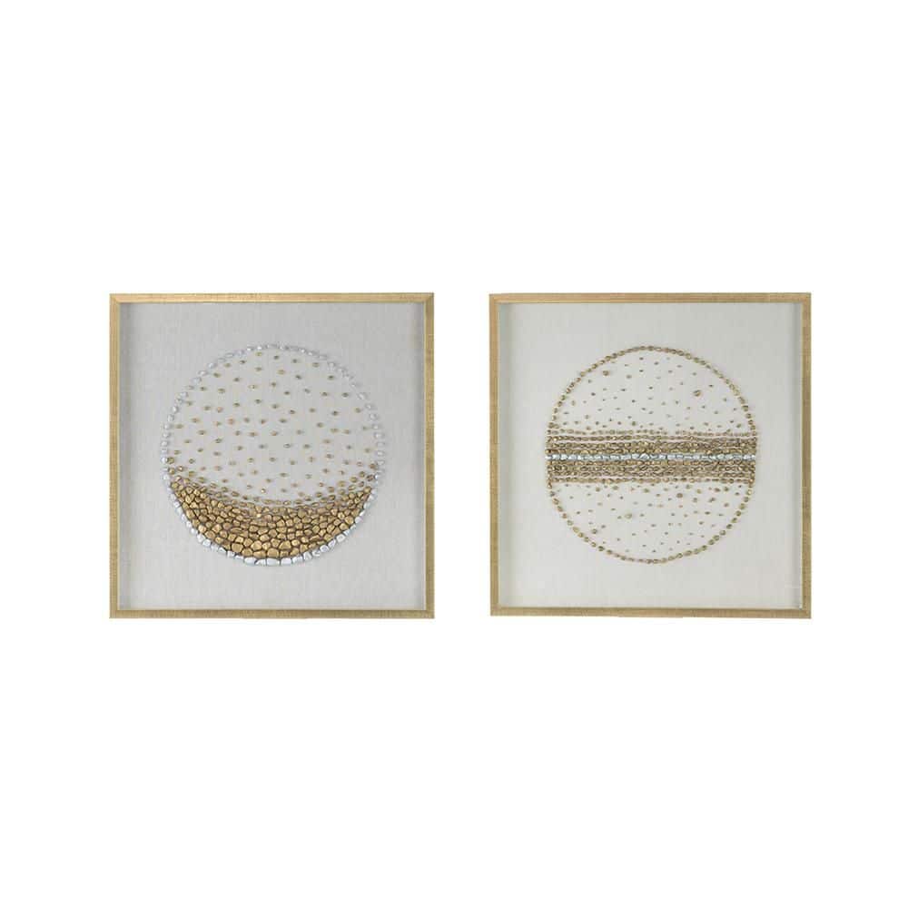 Shadow Box Wall Decor 2 Pieces Wood Framed Shadow Box Frame Art Print ...