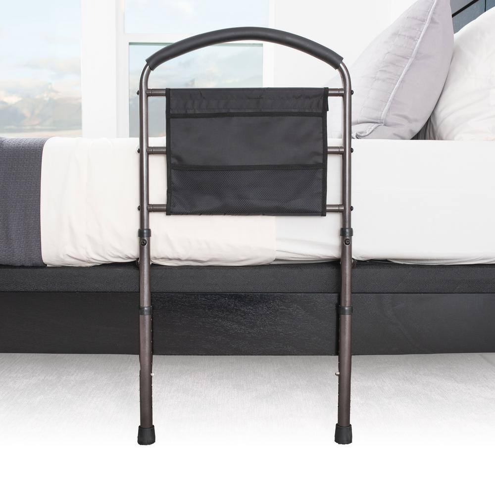 Stander 19 in. Stable Bed Rail with Adjustable Support Legs and ...