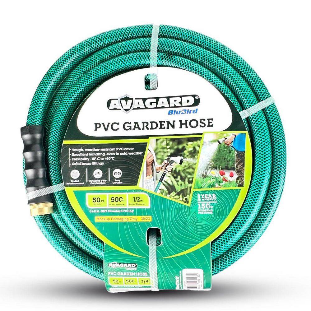 AVAGARD 1/2 in. x 50 ft. Standard Duty PVC Water Hose AVGPV1250 - The ...