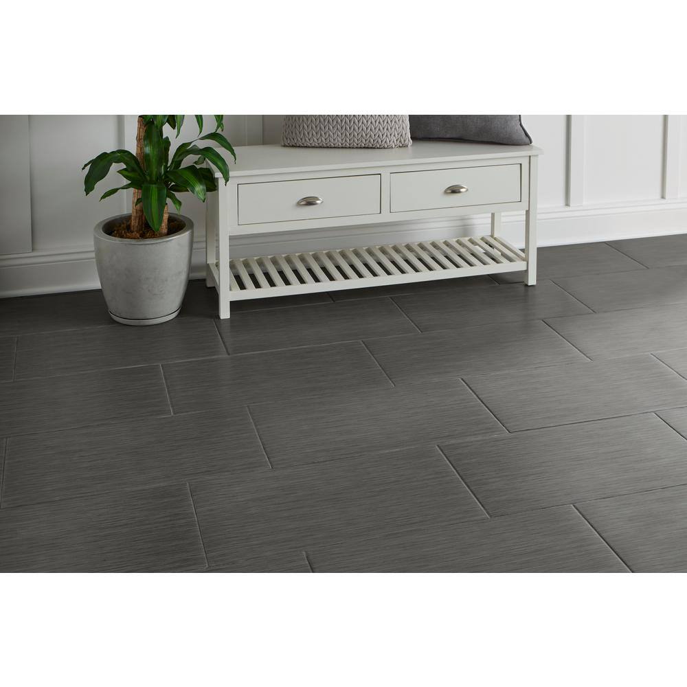 Buy Metro Gris 12 in. x 24 in. Matte Porcelain Floor and Wall Tile (512 ...
