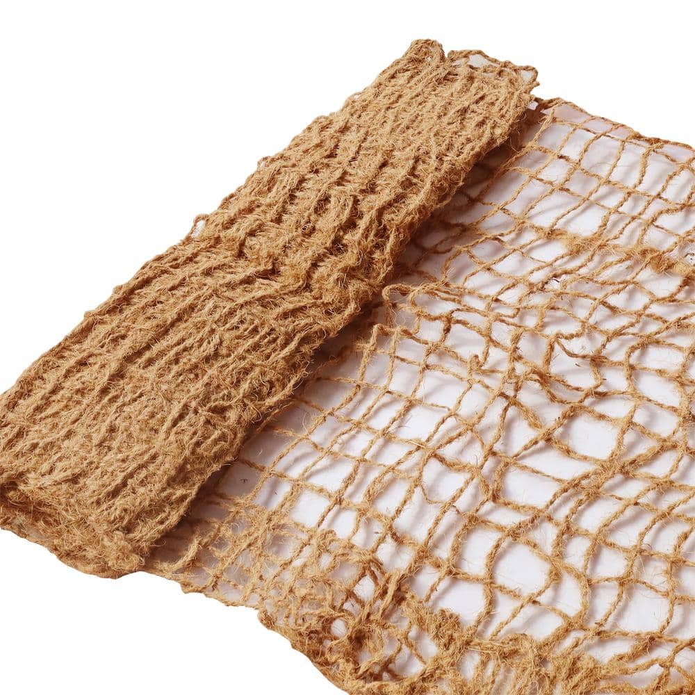 Wellco 8 ft. x 60 ft. Coconut Mesh Mat Blanket Landscape Erosion ...