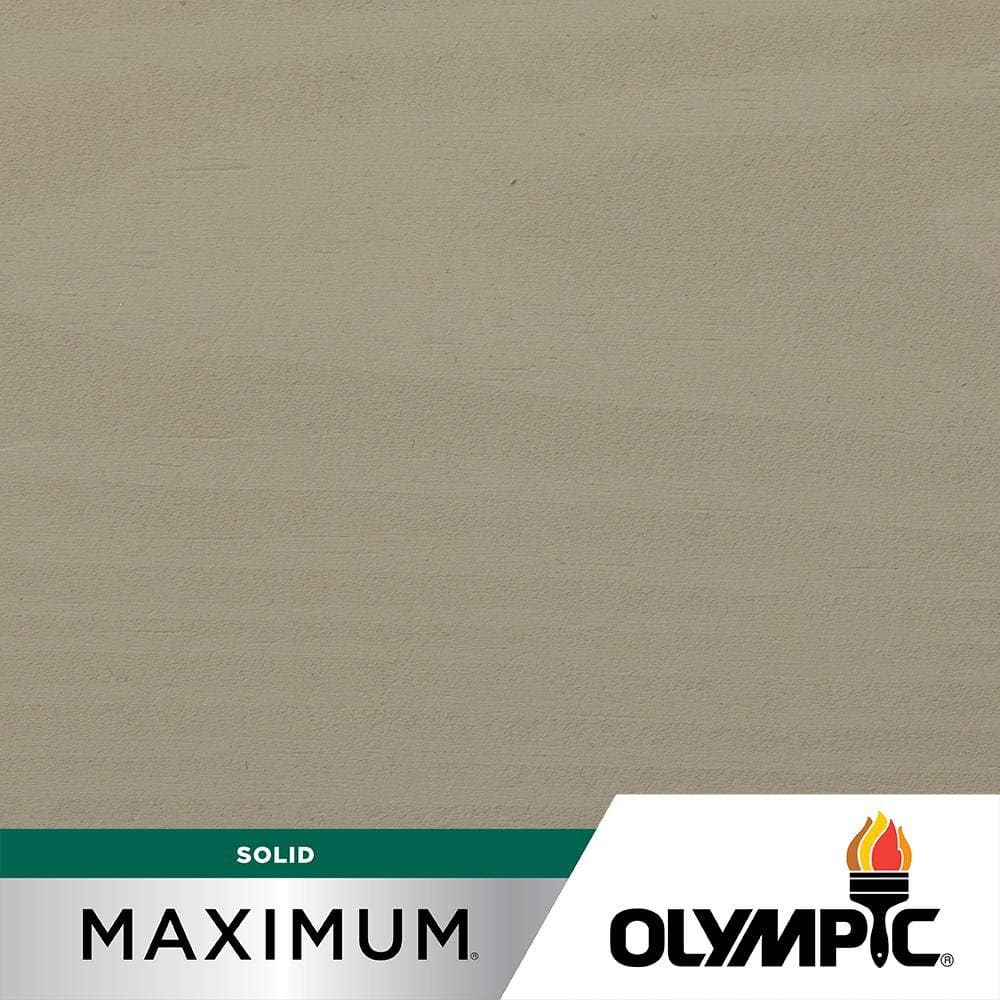 Olympic Maximum 1 gal. SC-1075 Silver Dollar Solid Color Exterior Stain ...