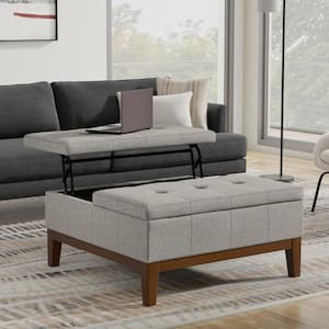 Simpli Home Dover 36 in. Wide Contemporary Square Lift Top Coffee Table ...