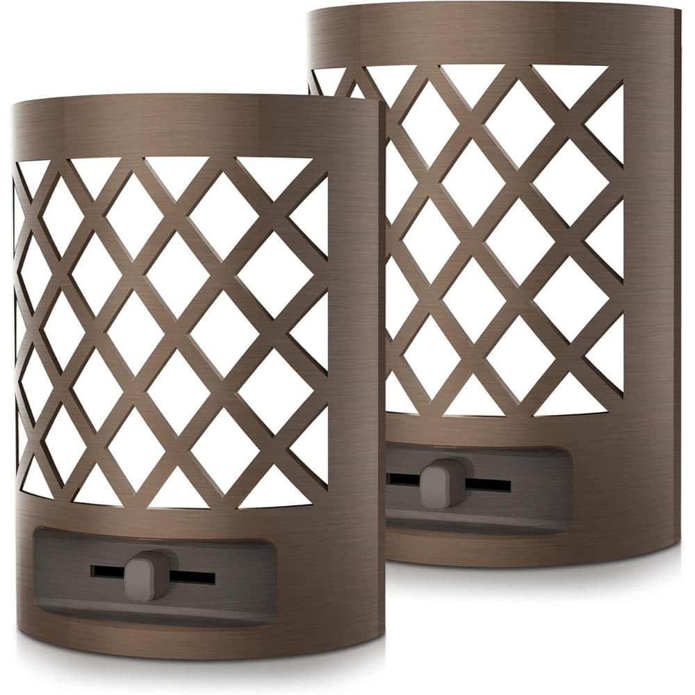 Lukyamzn Modern LED Night Light Plug into Wall with Dust to Dawn Light ...