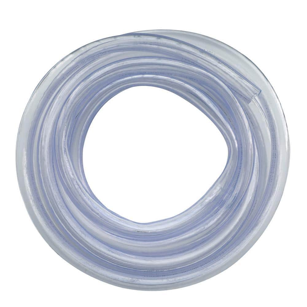 Everbilt 1-5/8 in. O.D. x 1-1/4 in. I.D. x 25 ft. Clear PVC Vinyl ...
