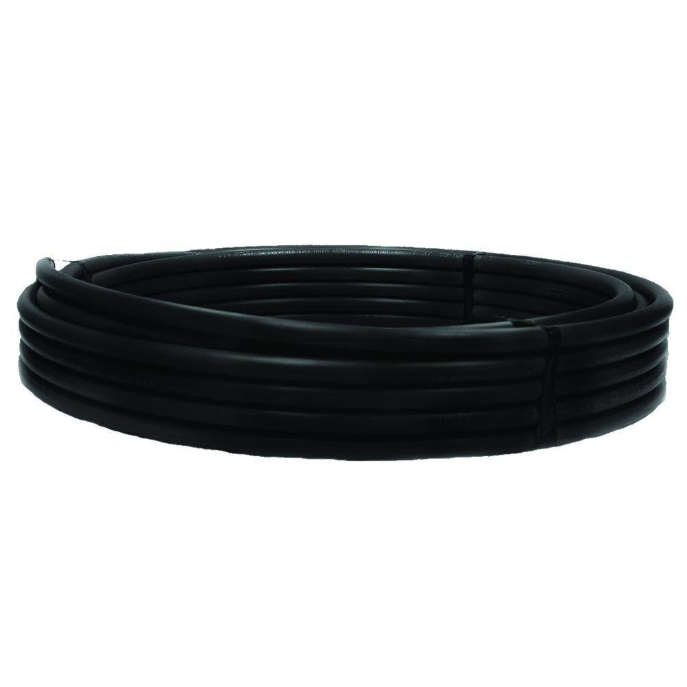 Advanced Drainage Systems 1 in. x 100 ft. Plastic 200 PSI Black Copper ...