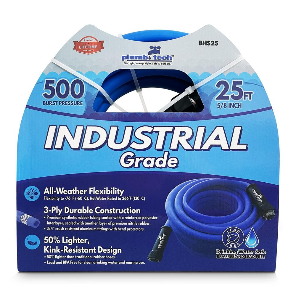 plumb tech Fits right, always tight, safe & durable. 5/8 in dia. x 25 ...