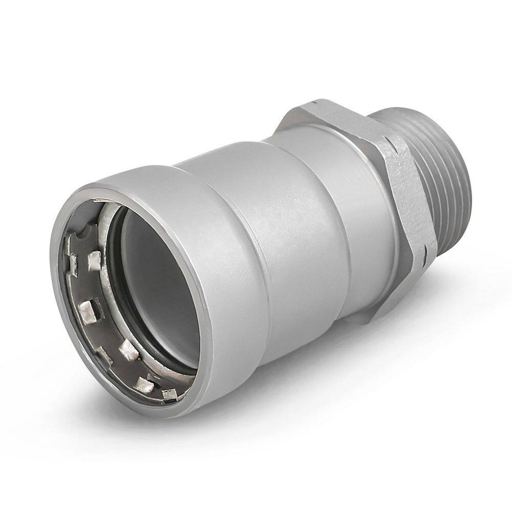 T TITANPRESS 1-1/2 in. Carbon Steel Press Adapter Fitting, HNBR Sealed ...