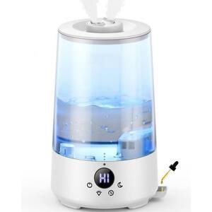 Edendirect 1.1 Gal. Black Top Filled Cold Mist Ultrasonic Desktop ...