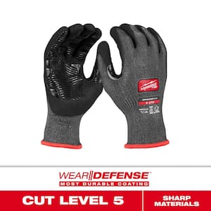 Milwaukee Cut Level 3 High Dexterity Nitrile Dipped Gloves w/ WEAR ...