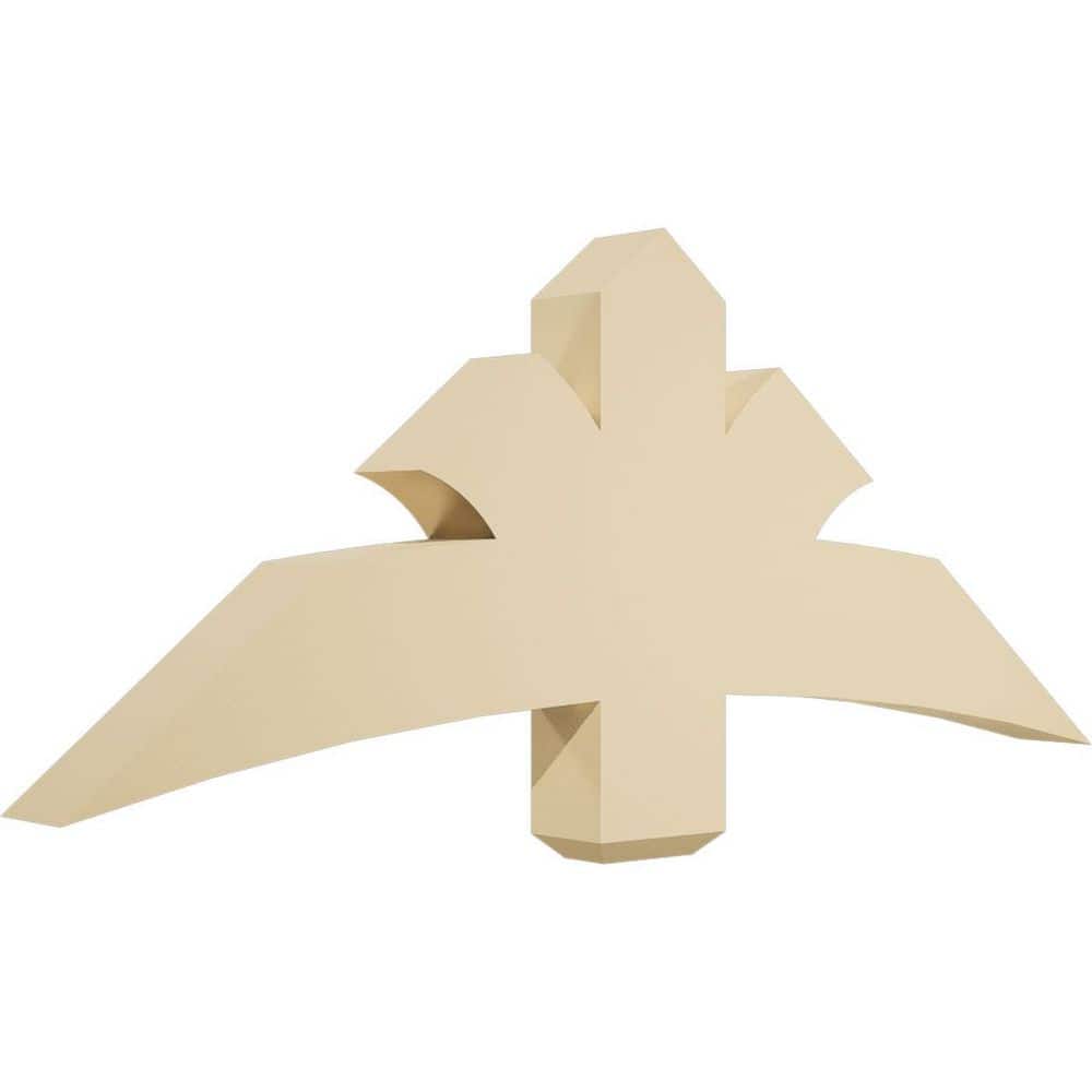 Ekena Millwork 48 in. W x 20 in. H x 4 in. D x 6 in. F, 10/12 Pitch ...