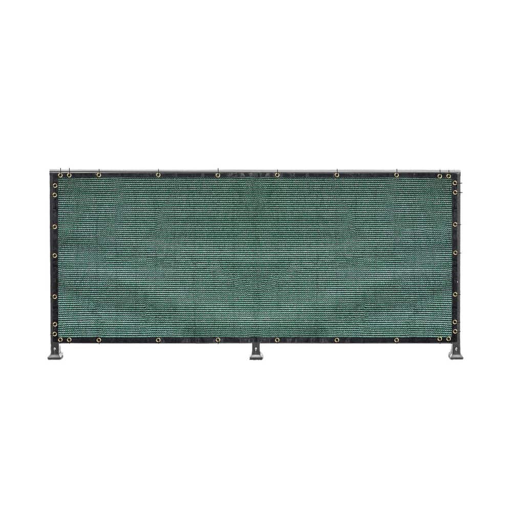 Justincity 6 L x 50 H Green Polyethylene Freestanding Decorative Fence ...