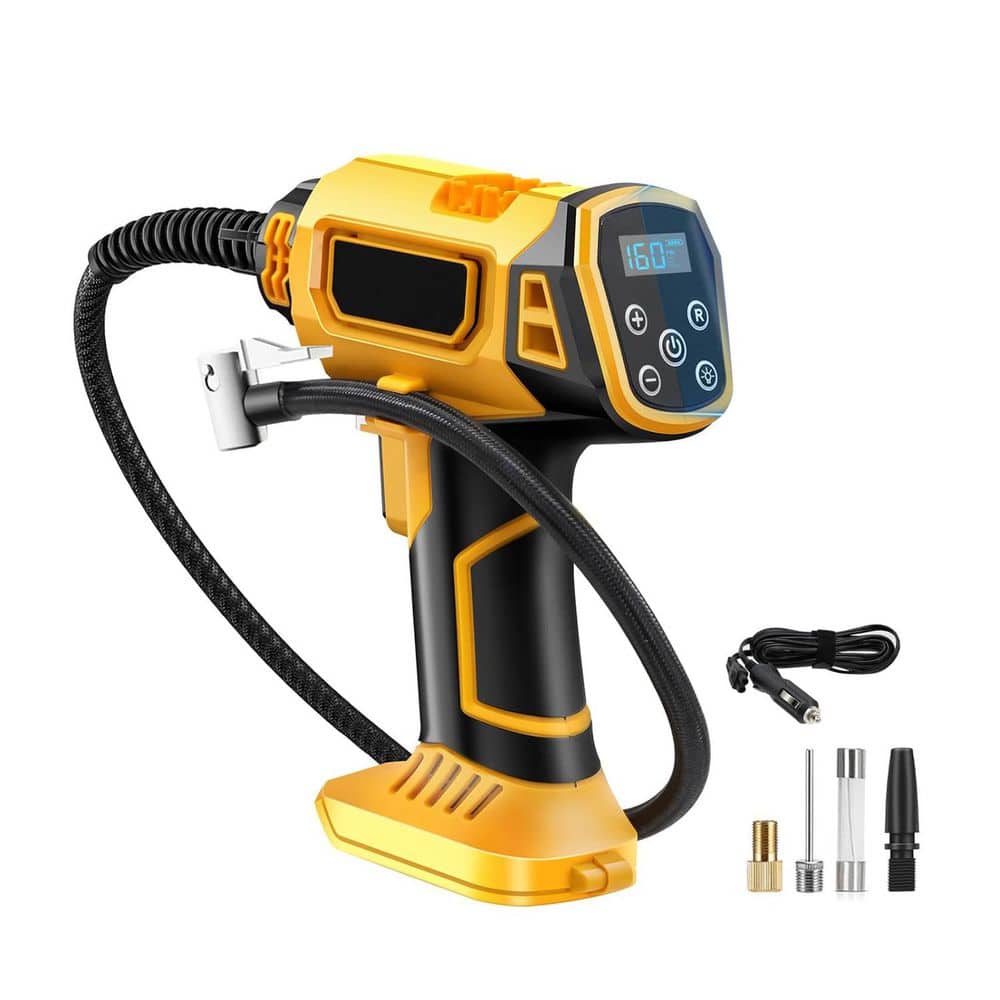 Ahfiwaso Cordless 150 PSI Portable Electric Air Compressor Digital ...