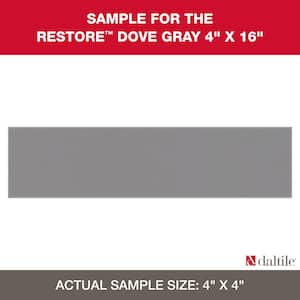Daltile Restore Natural Gray 4 in. x 4 in. Glazed Ceramic Sample Tile ...