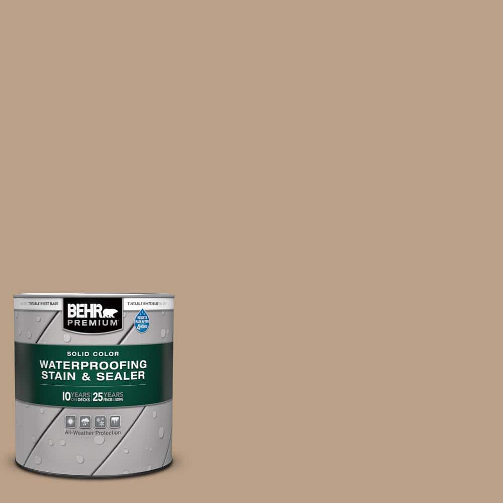 BEHR PREMIUM 1 qt. #N240-4 Sierra Solid Color Waterproofing Exterior ...