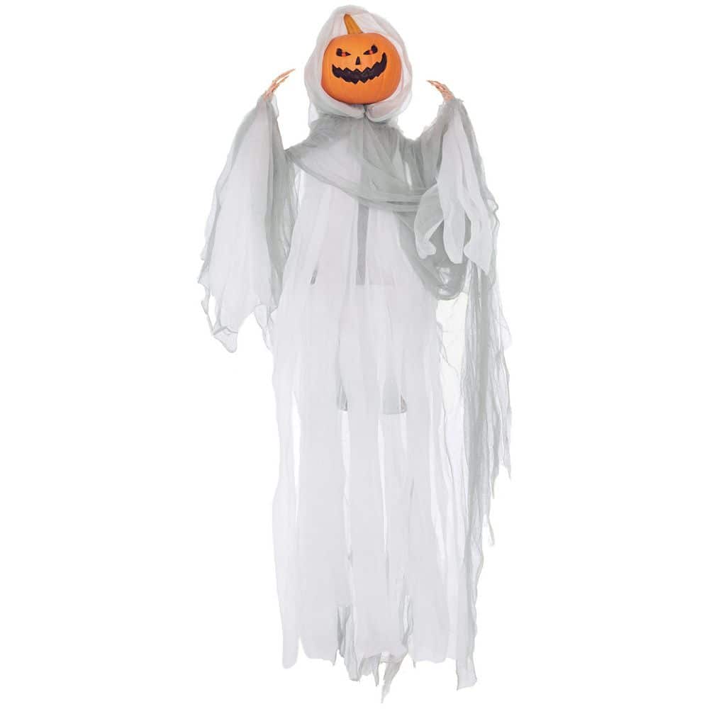 HOMCOM 3.9 ft. Outdoor Hanging Halloween Decoration, Sound Activated ...