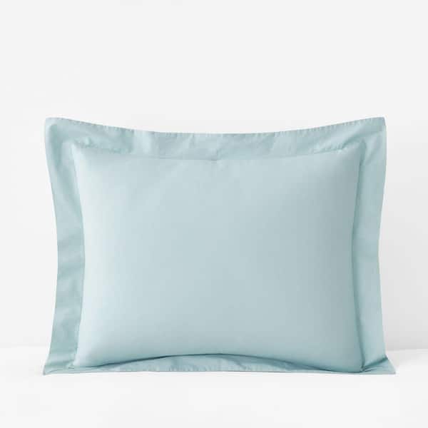 The Company Store Company Cotton Garment Wash Cloud Blue Cotton Percale ...