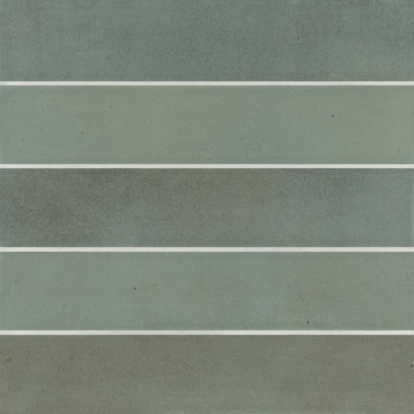 Bedrosians Sample-Celine 4 in. x 5 in. Matte Sage Porcelain Subway Tile ...