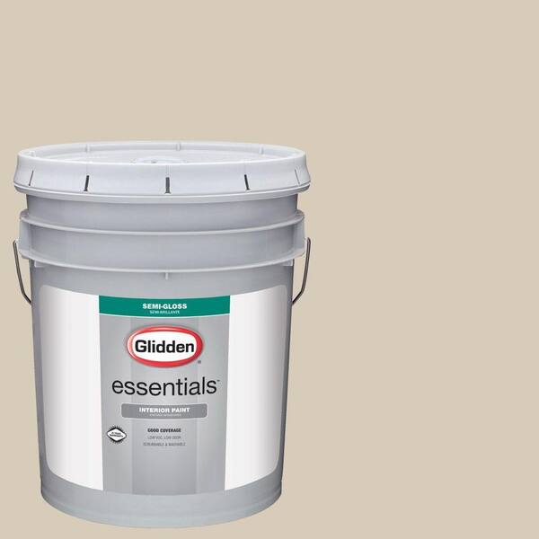 Glidden Essentials 5 gal. #HDGWN28 Natural Linen Semi-Gloss Interior ...
