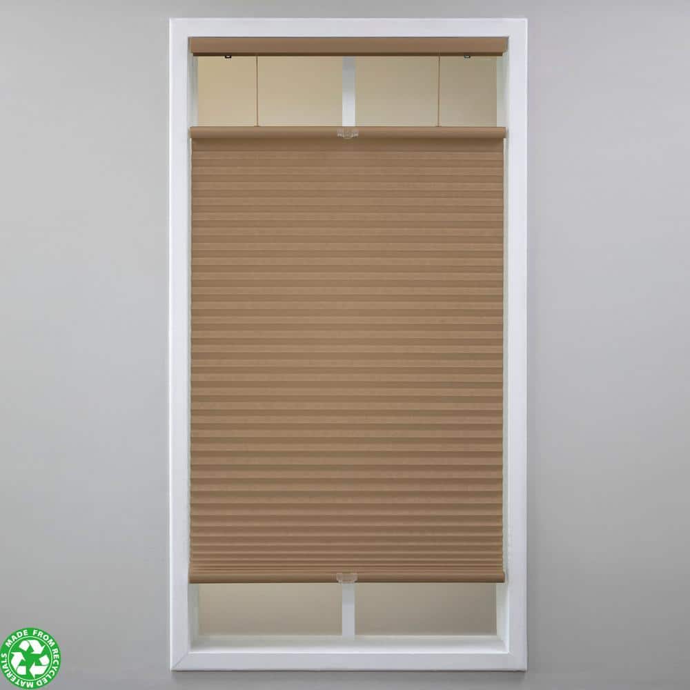 Eclipse Latte Cordless Light Filtering Polyester Top Down Bottom Up ...