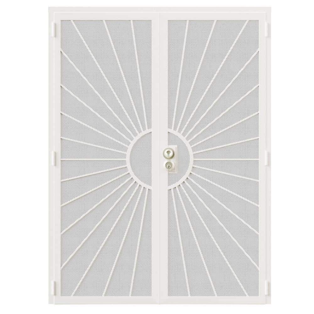 ARK DESIGN 64 in. x 80 in. Universal/Reversible Hinging White Surface ...