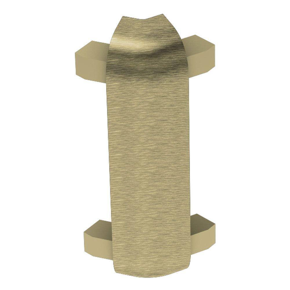 Schluter Systems Rondec-CT Brushed Brass Anodized Aluminum 3/8 in. x 1 ...