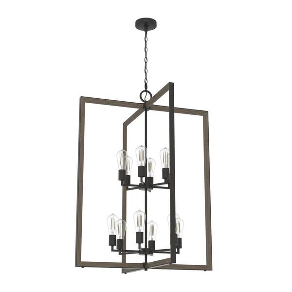 Hunter Woodburn 12-Light Noble Bronze Tier Pendant Light 19860 - The ...