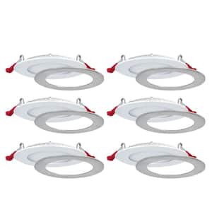 BAZZ STAK 4 in. Canless 4000k New Construction Integrated LED Recessed ...
