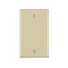 Leviton 1-Gang Ivory Blank Plate Nylon Standard Wall Plate (1-Pack ...