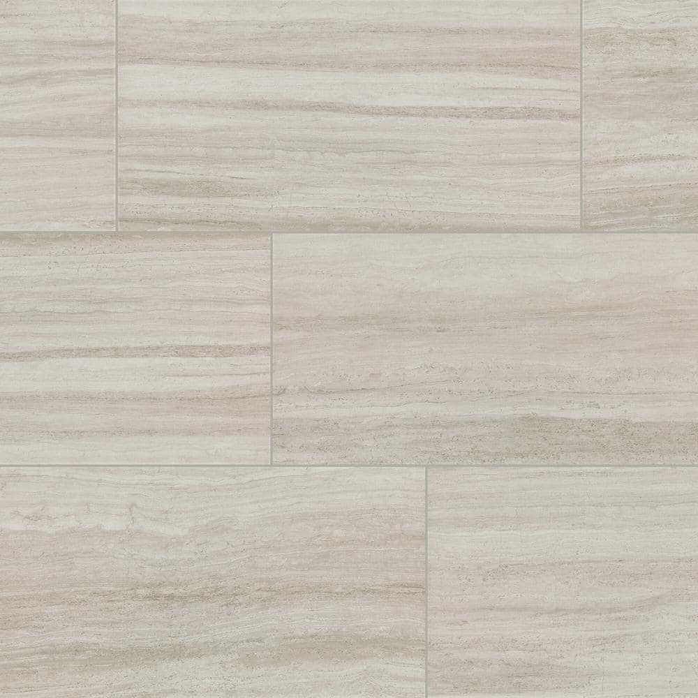 Daltile Articulo Column Grey 12 in. x 24 in. Glazed Porcelain Floor ...