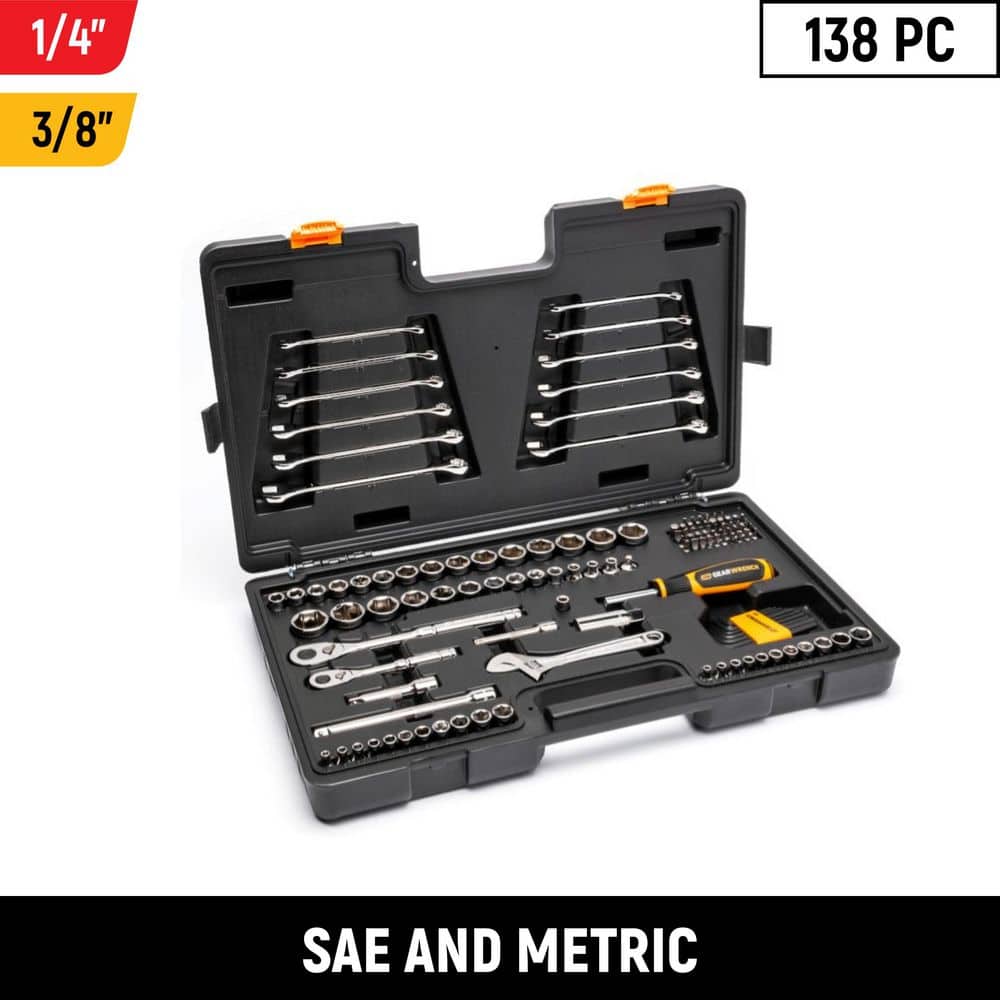 GEARWRENCH 1/4 in. and 3/8 in. Drive 72-Tooth 6-Point Professional Tool ...